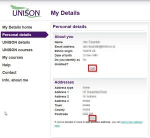 Updating your details on My UNISON - University of Bristol UNISON